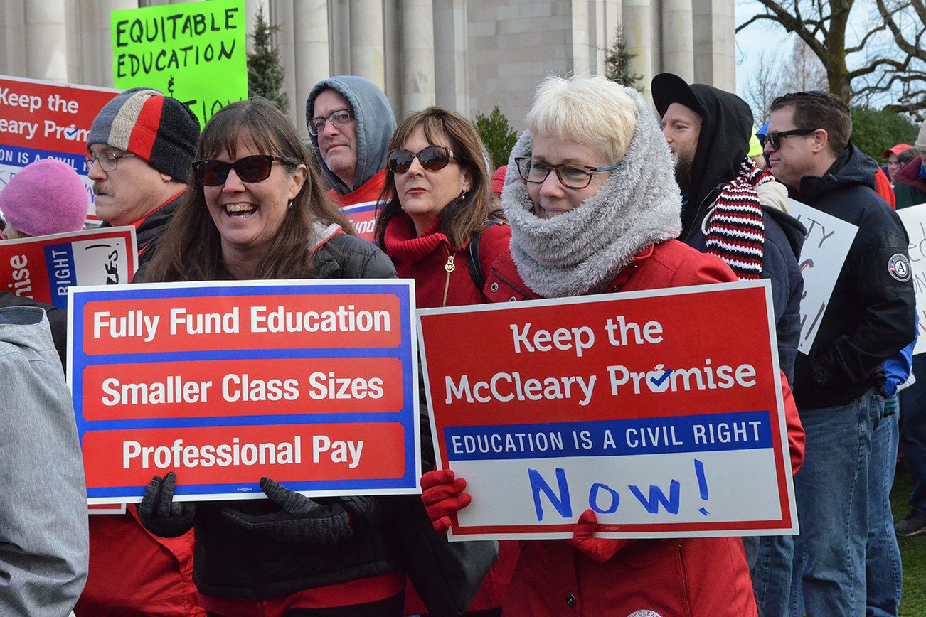 Thousands rally in Olympia for education funding | South Whidbey Record