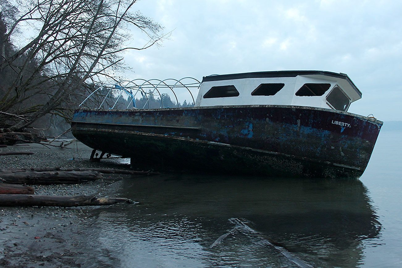 Boat adrift in Puget Sound since December lands at Brighton Beach ...