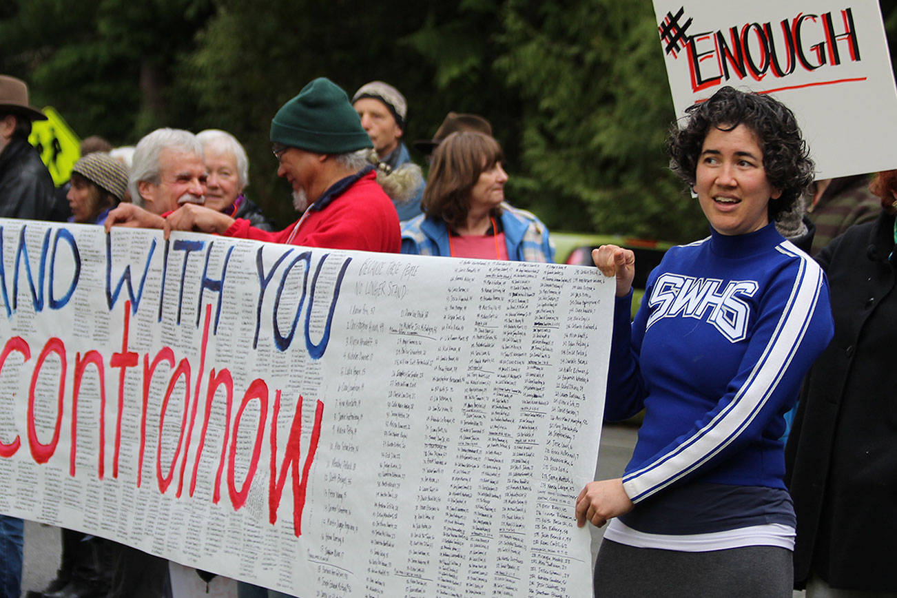 Hundreds of parents join SWHS students | South Whidbey Record