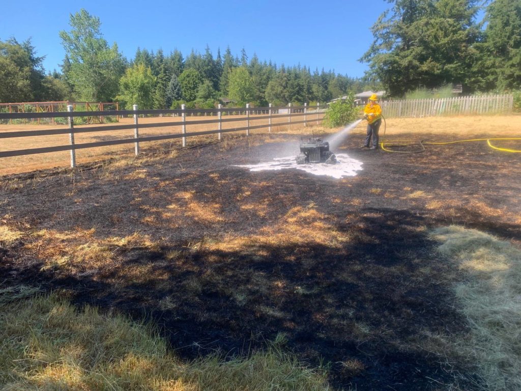 Mower fire cut down | South Whidbey Record