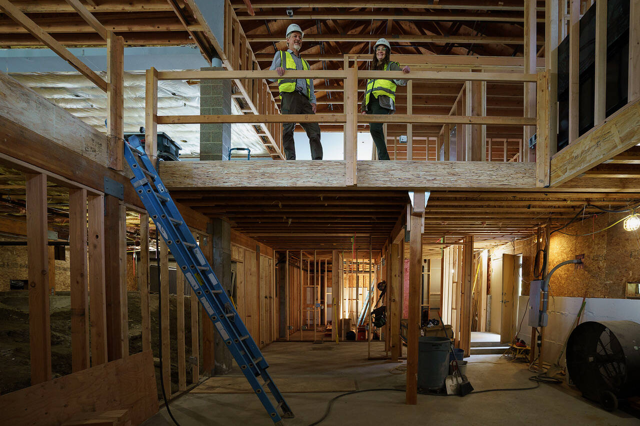 Construction progressing at Langley Library | South Whidbey Record
